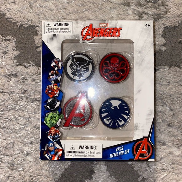 Marvel | Accessories | Marvel Avengers Metal Pin Set | Poshmark